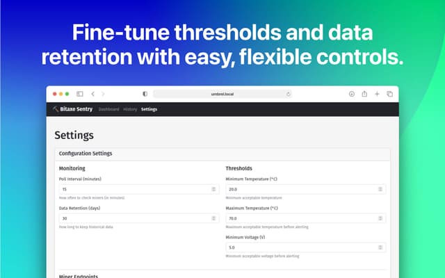 Bitaxe Sentry | Umbrel App Store