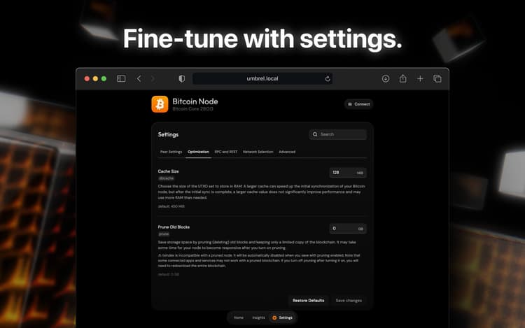 Bitcoin Node | Umbrel App Store
