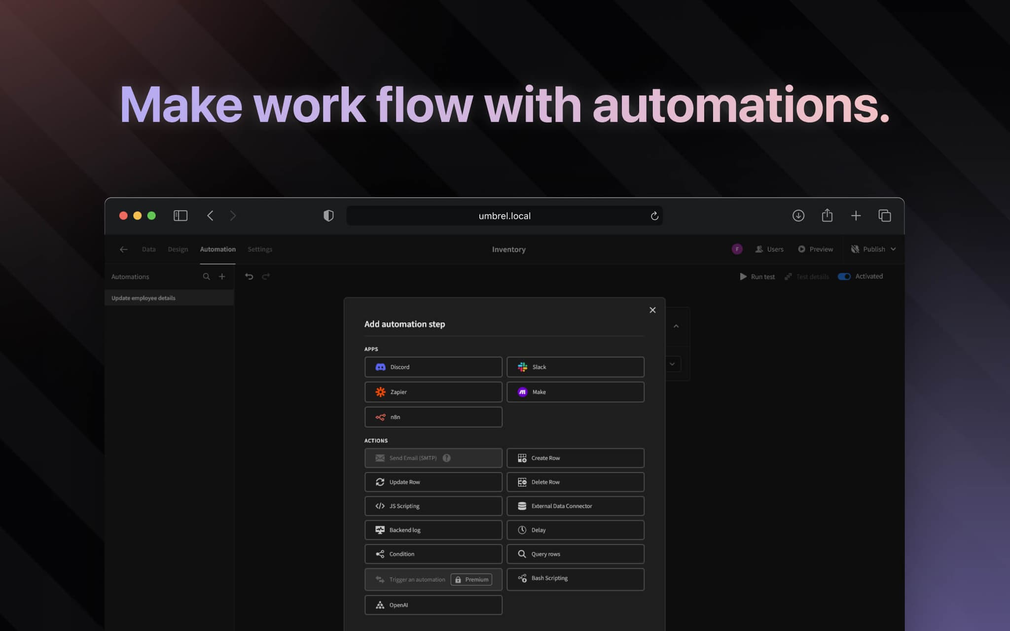 Budibase | Umbrel App Store
