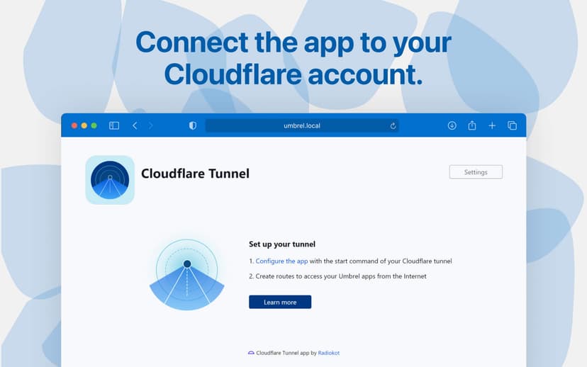 Cloudflare Tunnel | Umbrel App Store