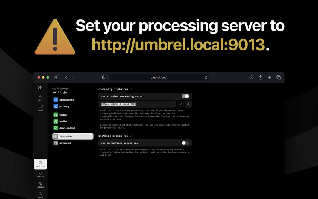cobalt | Umbrel App Store