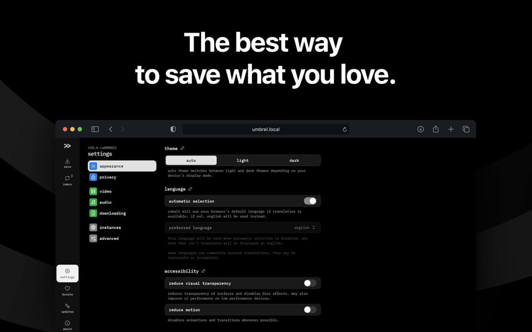 cobalt | Umbrel App Store