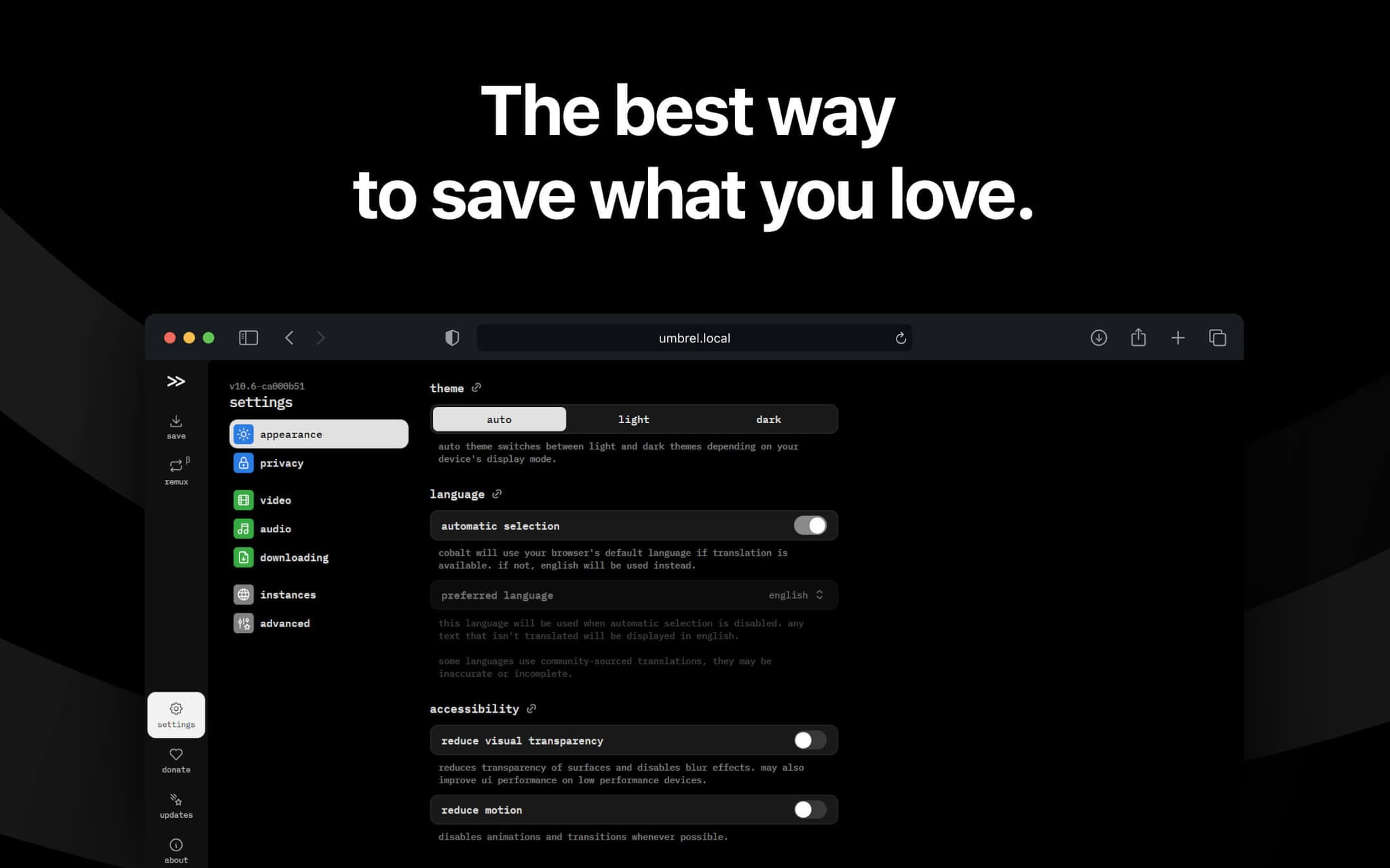 cobalt | Umbrel App Store