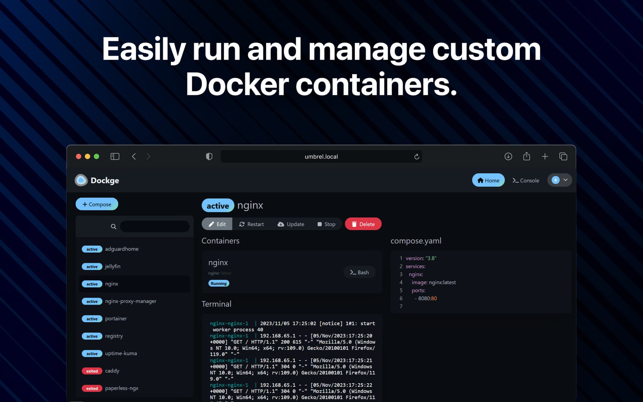 Dockge | Umbrel App Store