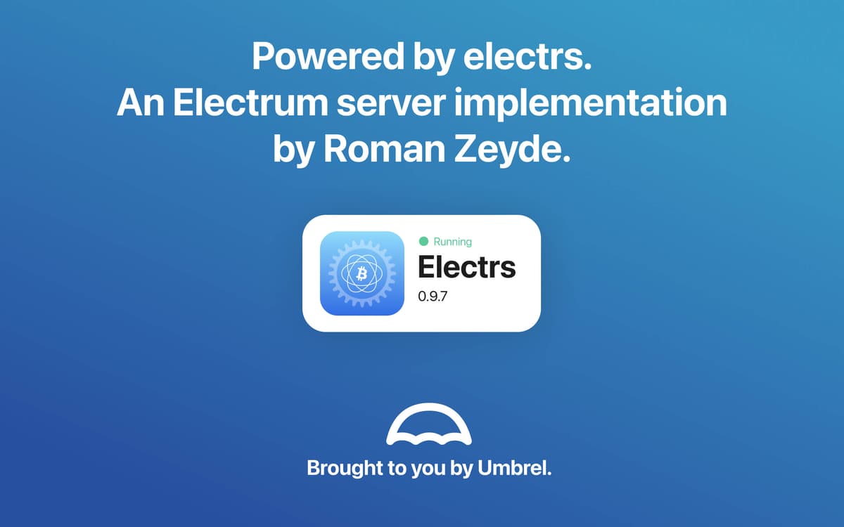 Electrs | Umbrel App Store