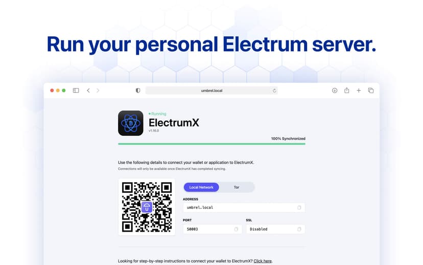 ElectrumX | Umbrel App Store
