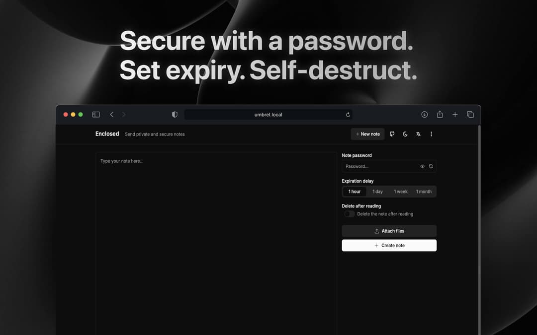 Enclosed | Umbrel App Store
