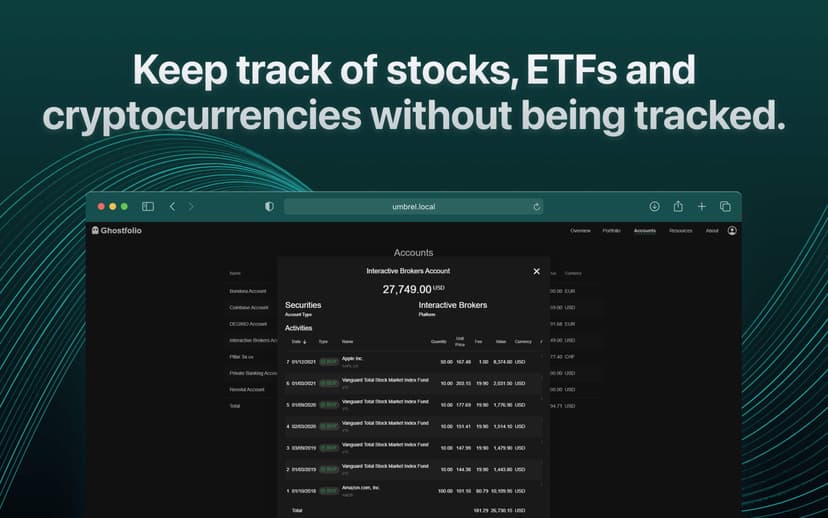 Ghostfolio | Umbrel App Store
