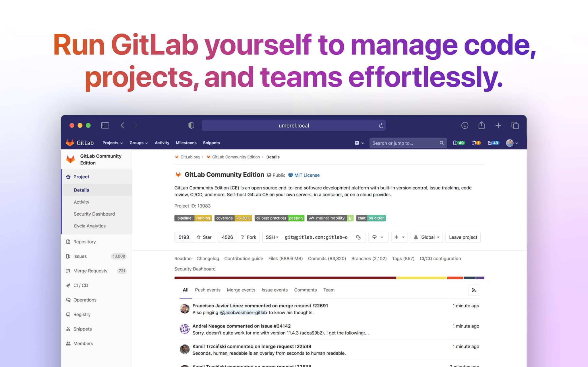 GitLab | Umbrel App Store
