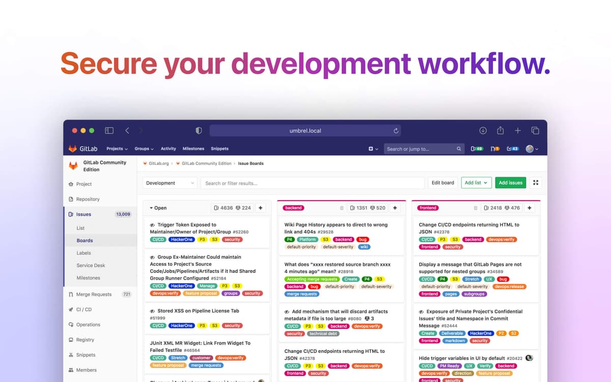 GitLab | Umbrel App Store