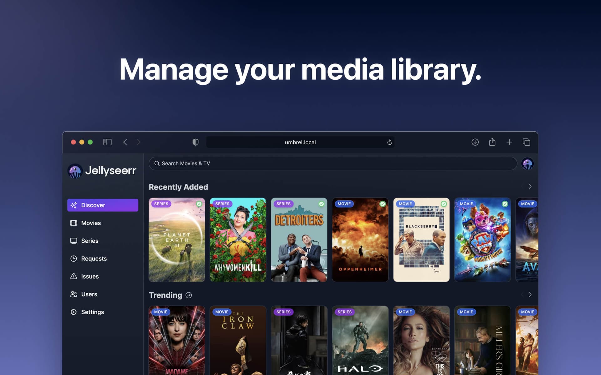 Jellyseerr | Umbrel App Store
