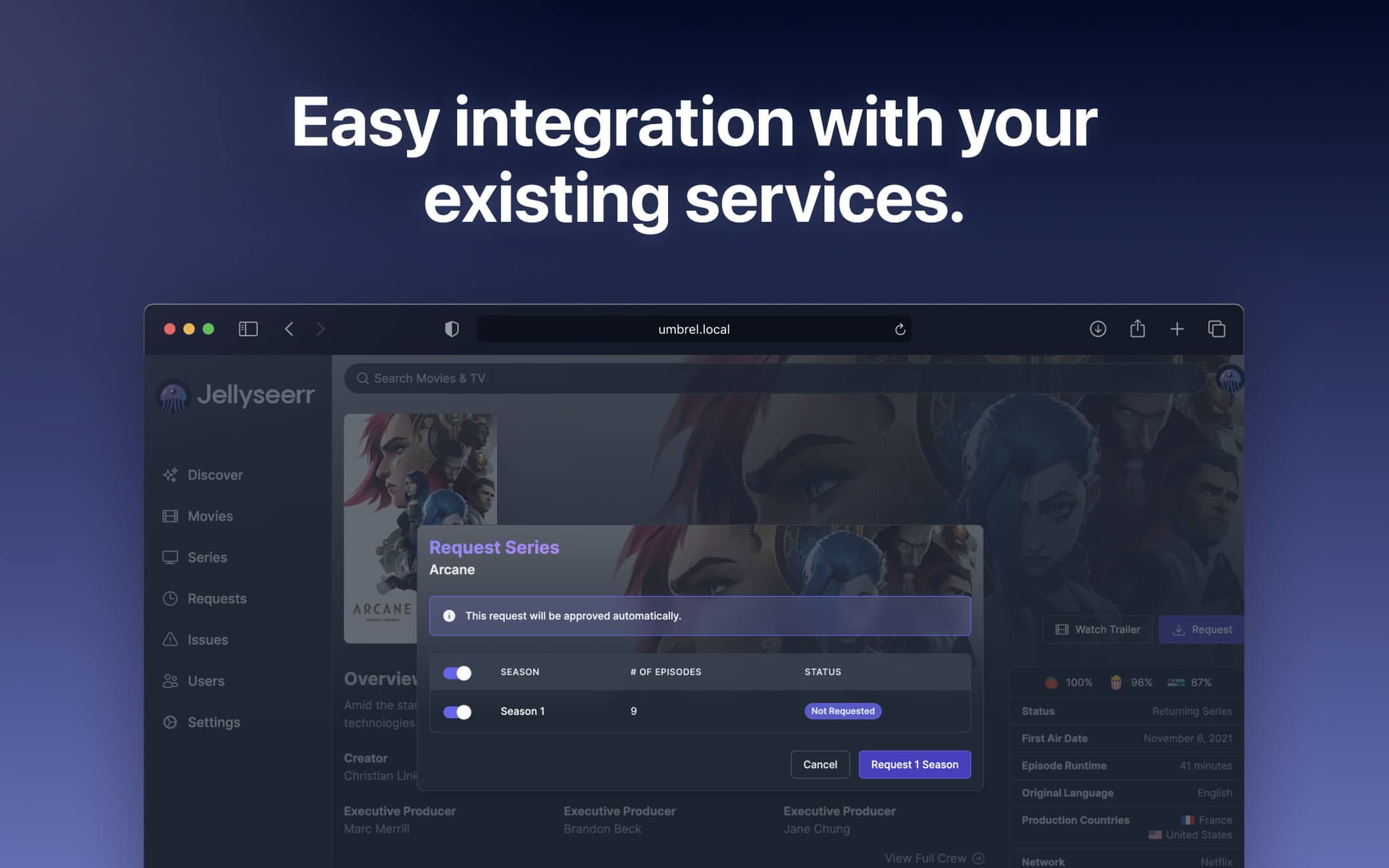 Jellyseerr | Umbrel App Store