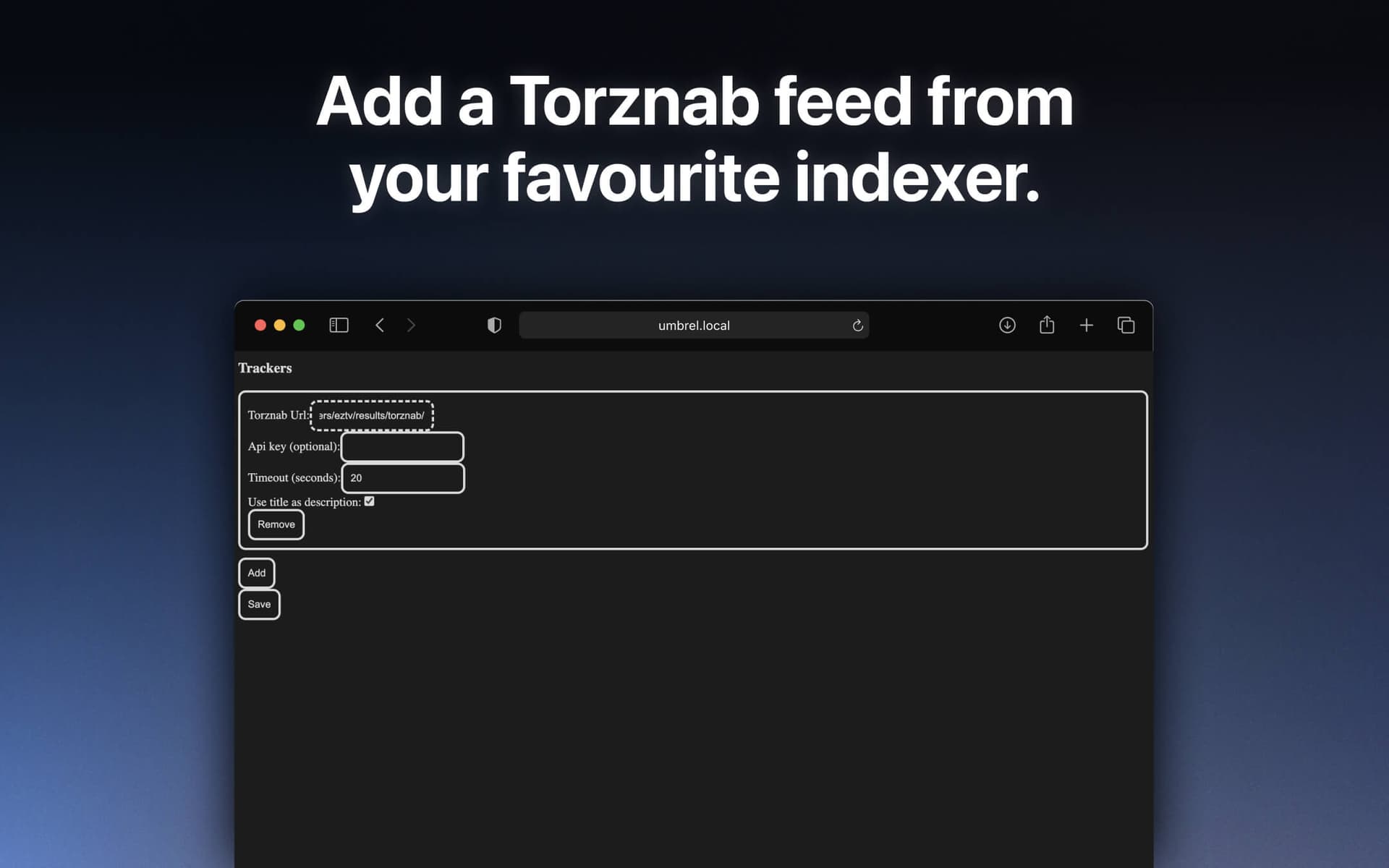 Just. Download. | Umbrel App Store