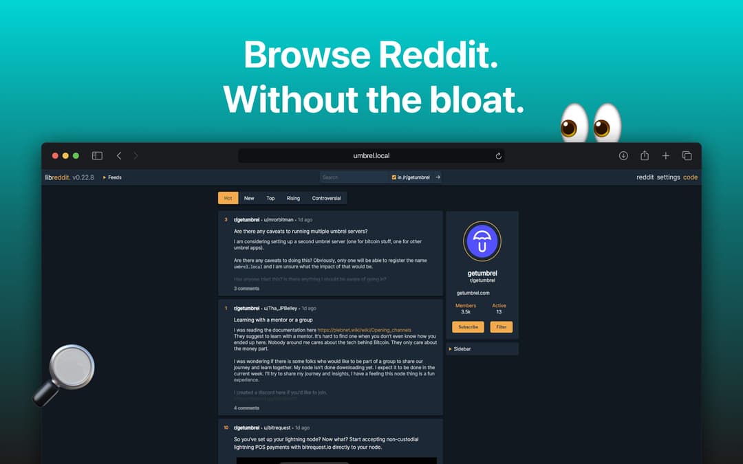LibReddit | Umbrel App Store