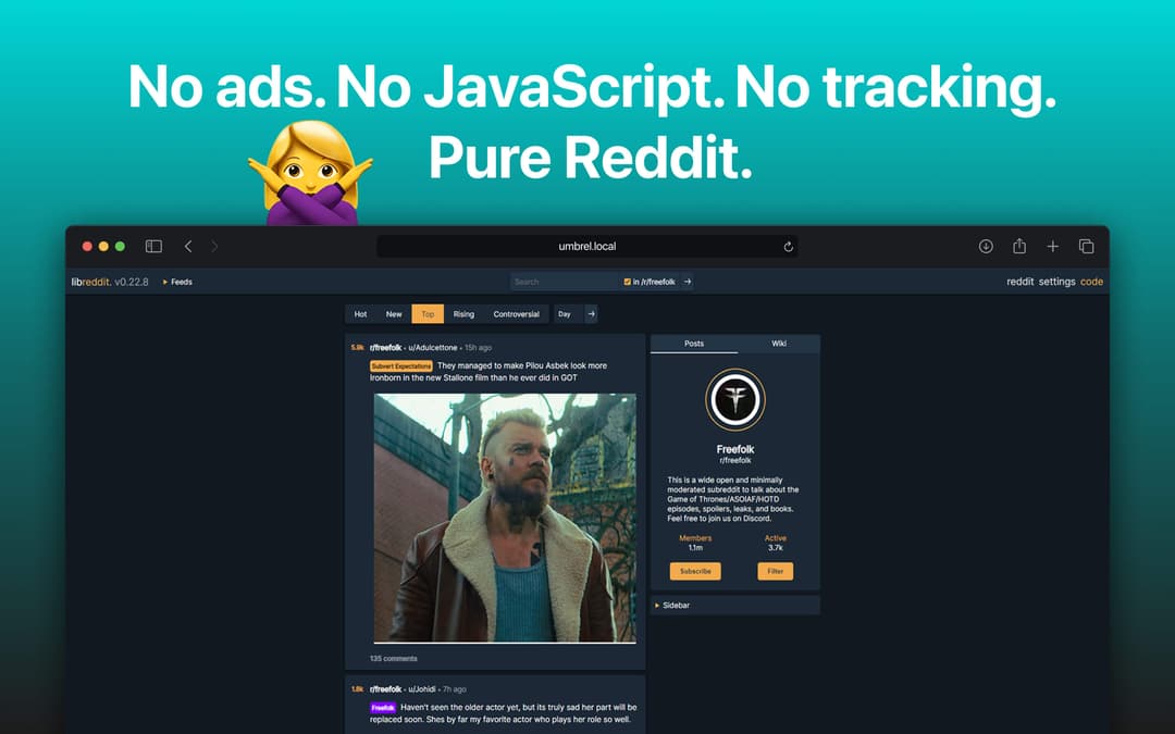 LibReddit | Umbrel App Store