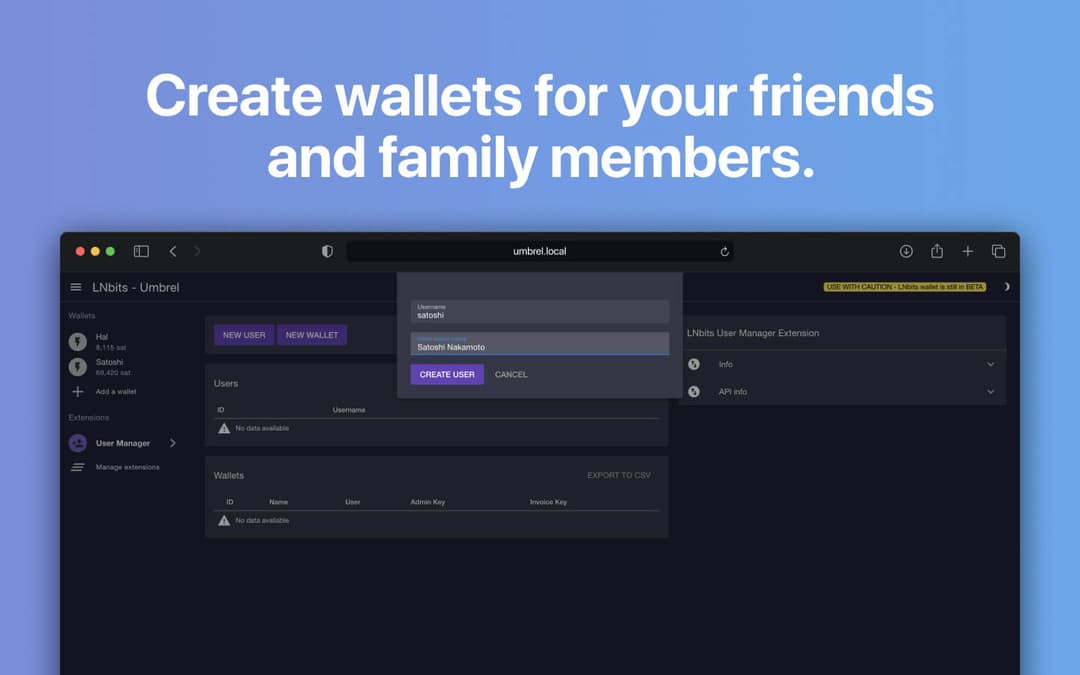 LNbits | Umbrel App Store