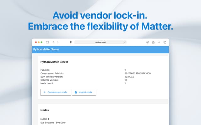 Matter Server | Umbrel App Store