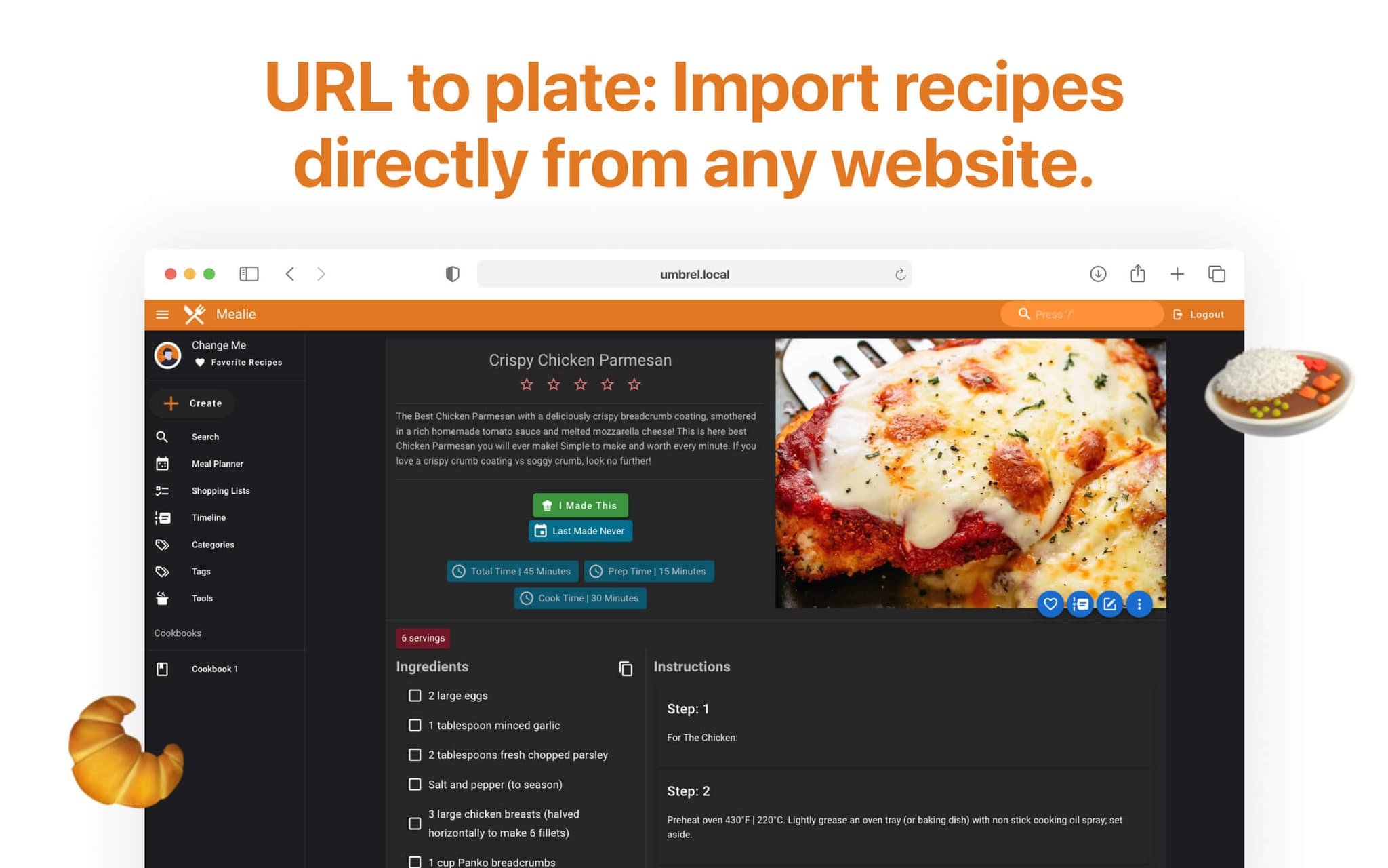 Mealie | Umbrel App Store