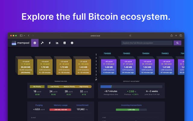 mempool | Umbrel App Store