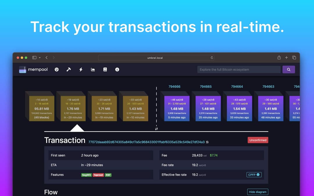 mempool | Umbrel App Store