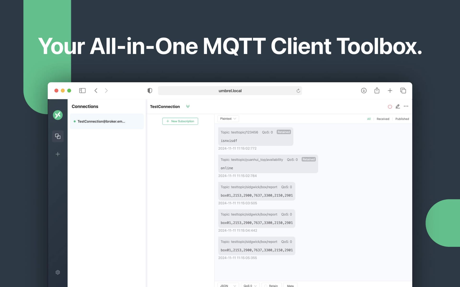 MQTTX Web | Umbrel App Store