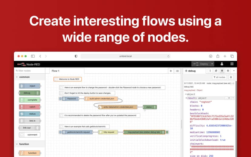 Node-RED | Umbrel App Store