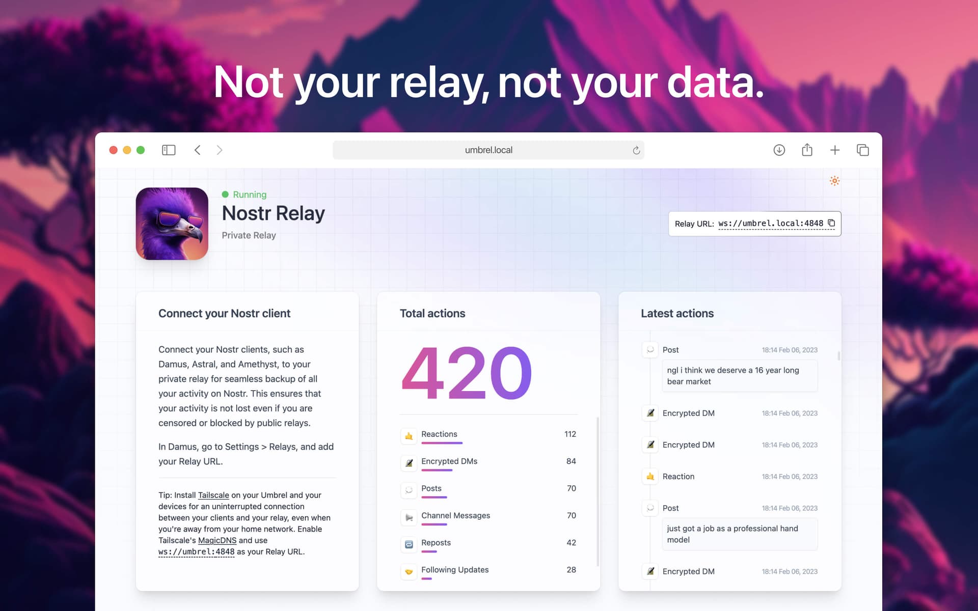 Nostr Relay | Umbrel App Store