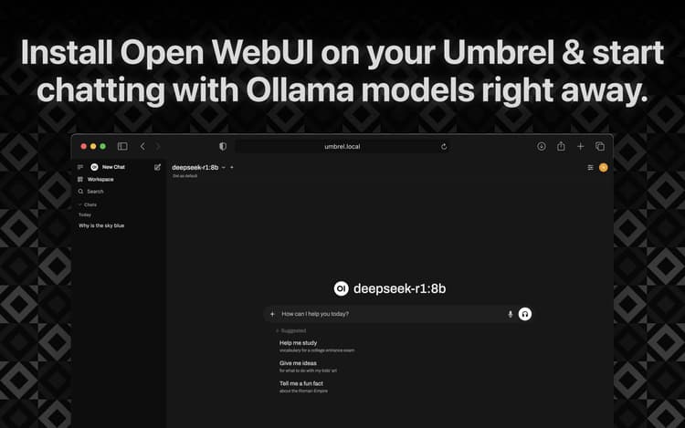 Ollama | Umbrel App Store