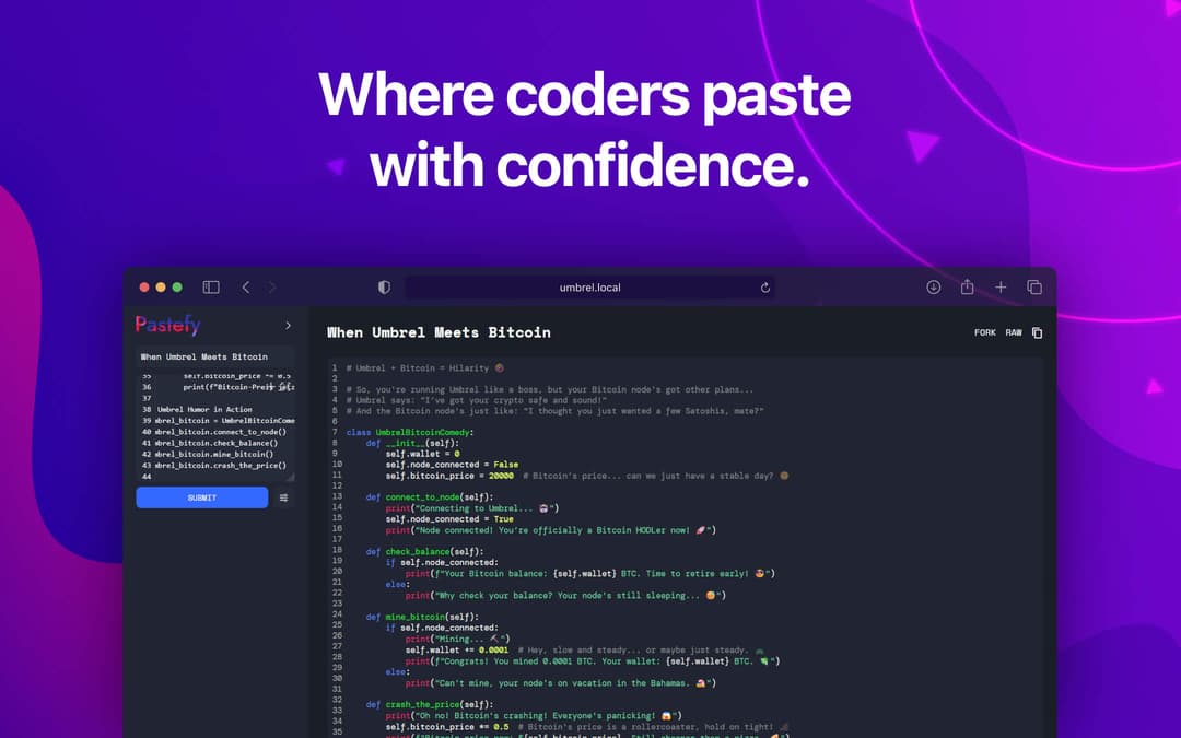 Pastefy | Umbrel App Store