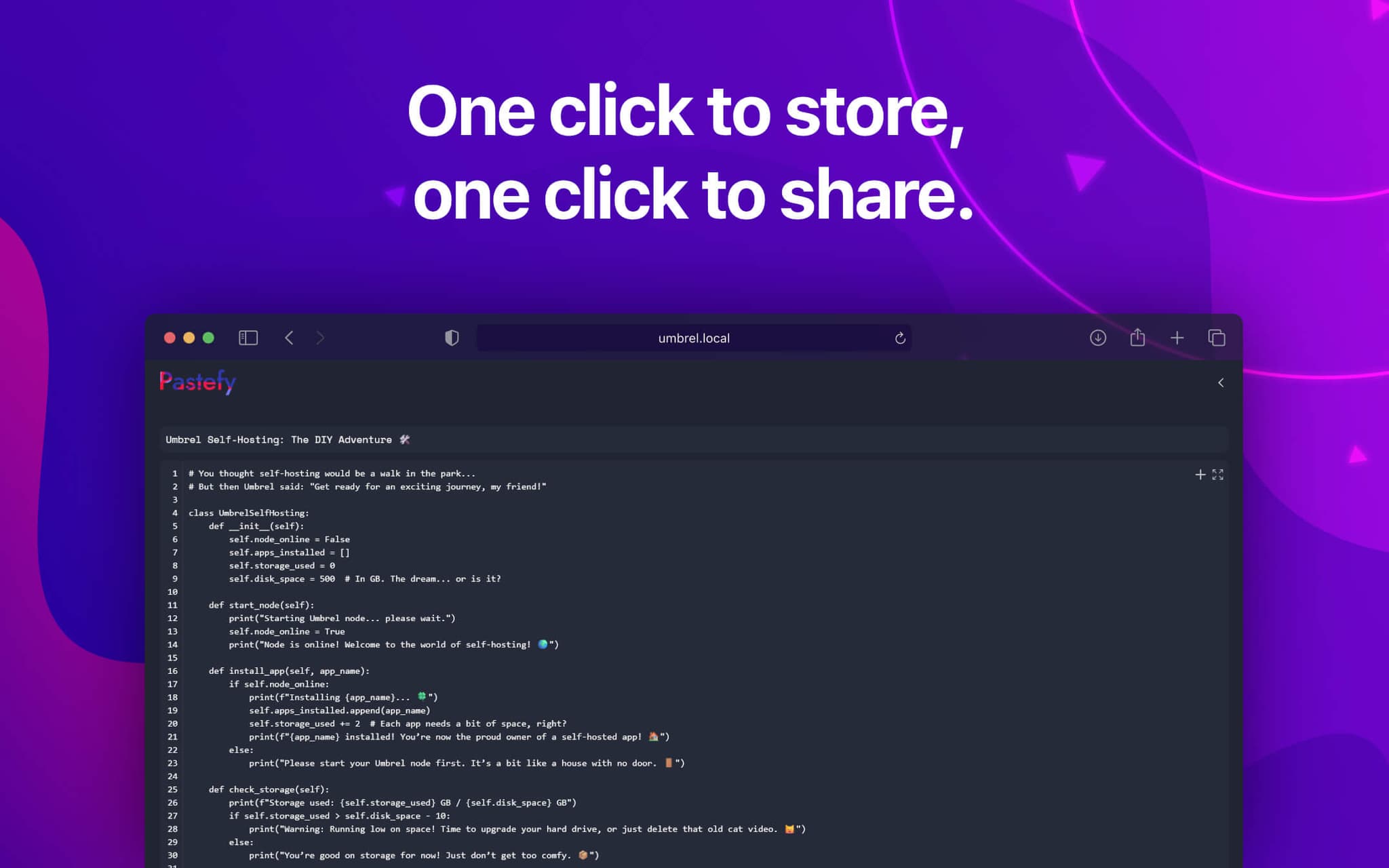 Pastefy | Umbrel App Store