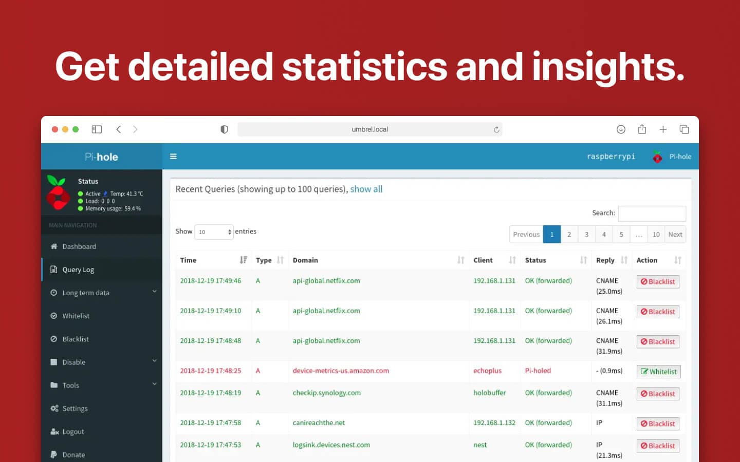 Pi-hole | Umbrel App Store