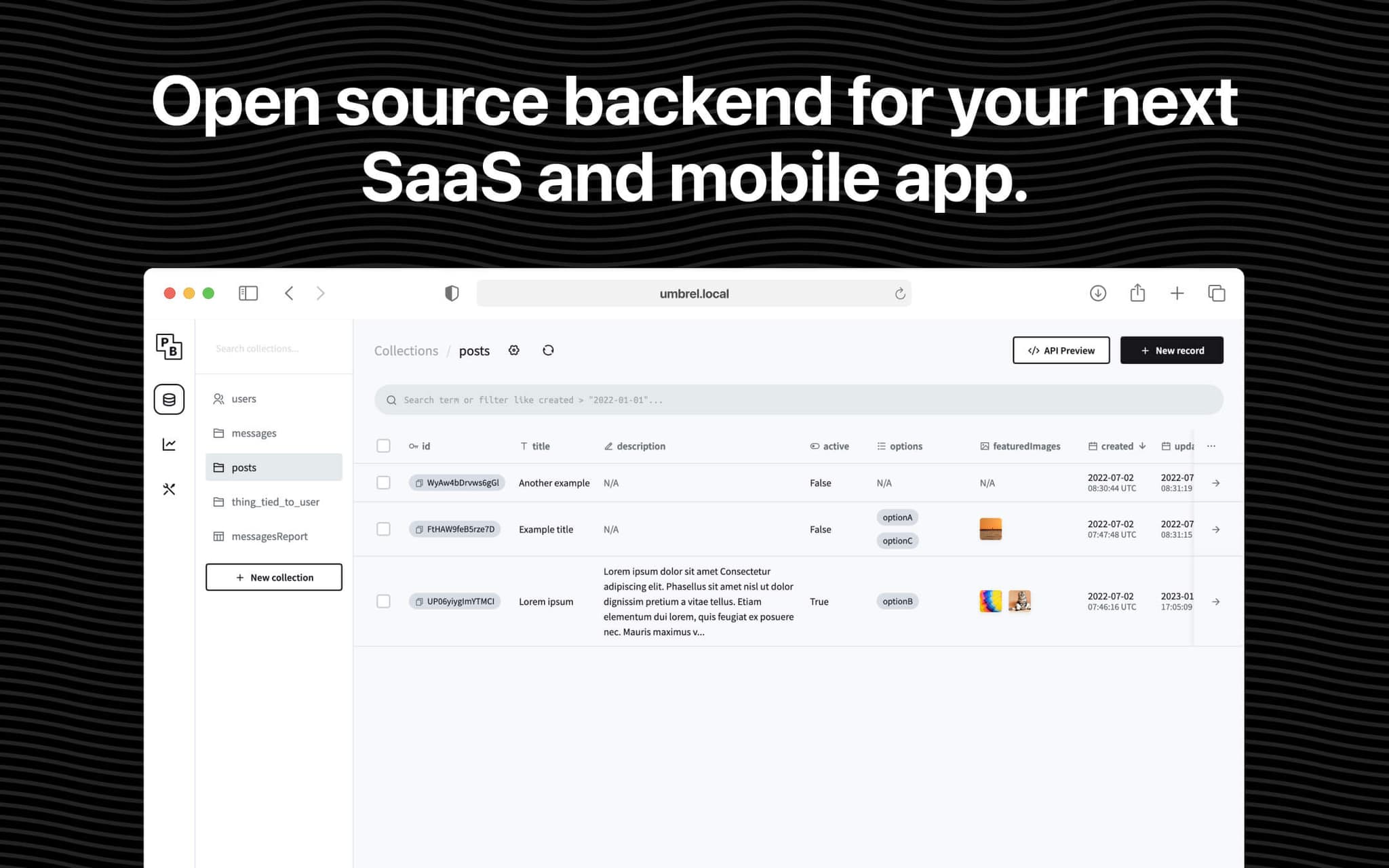 PocketBase | Umbrel App Store