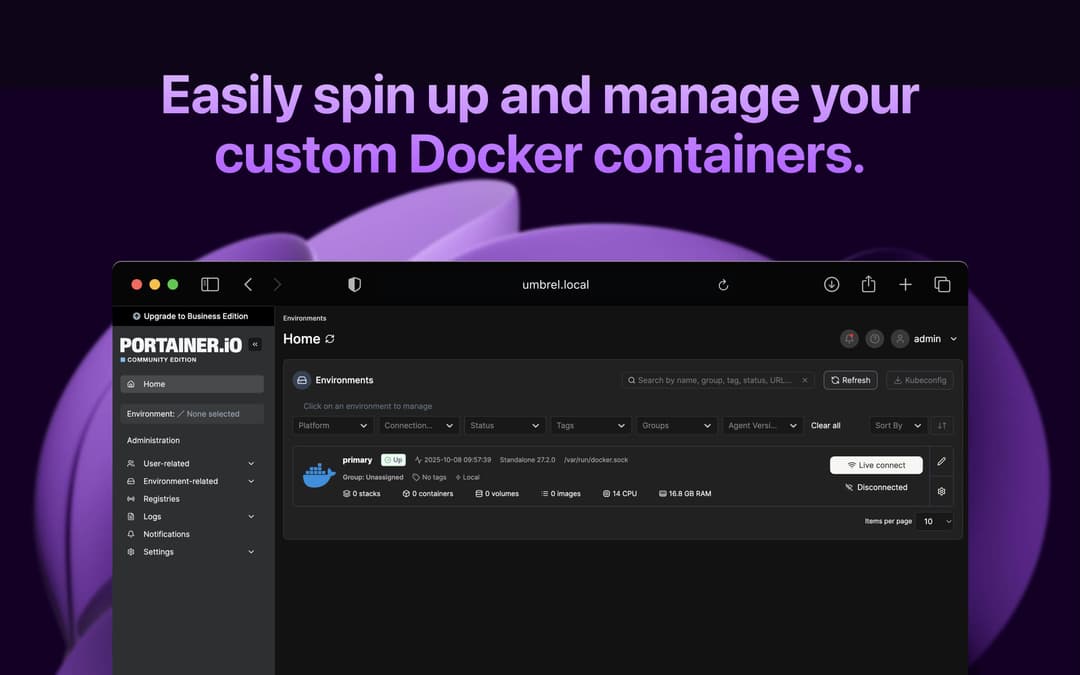 Portainer | Umbrel App Store