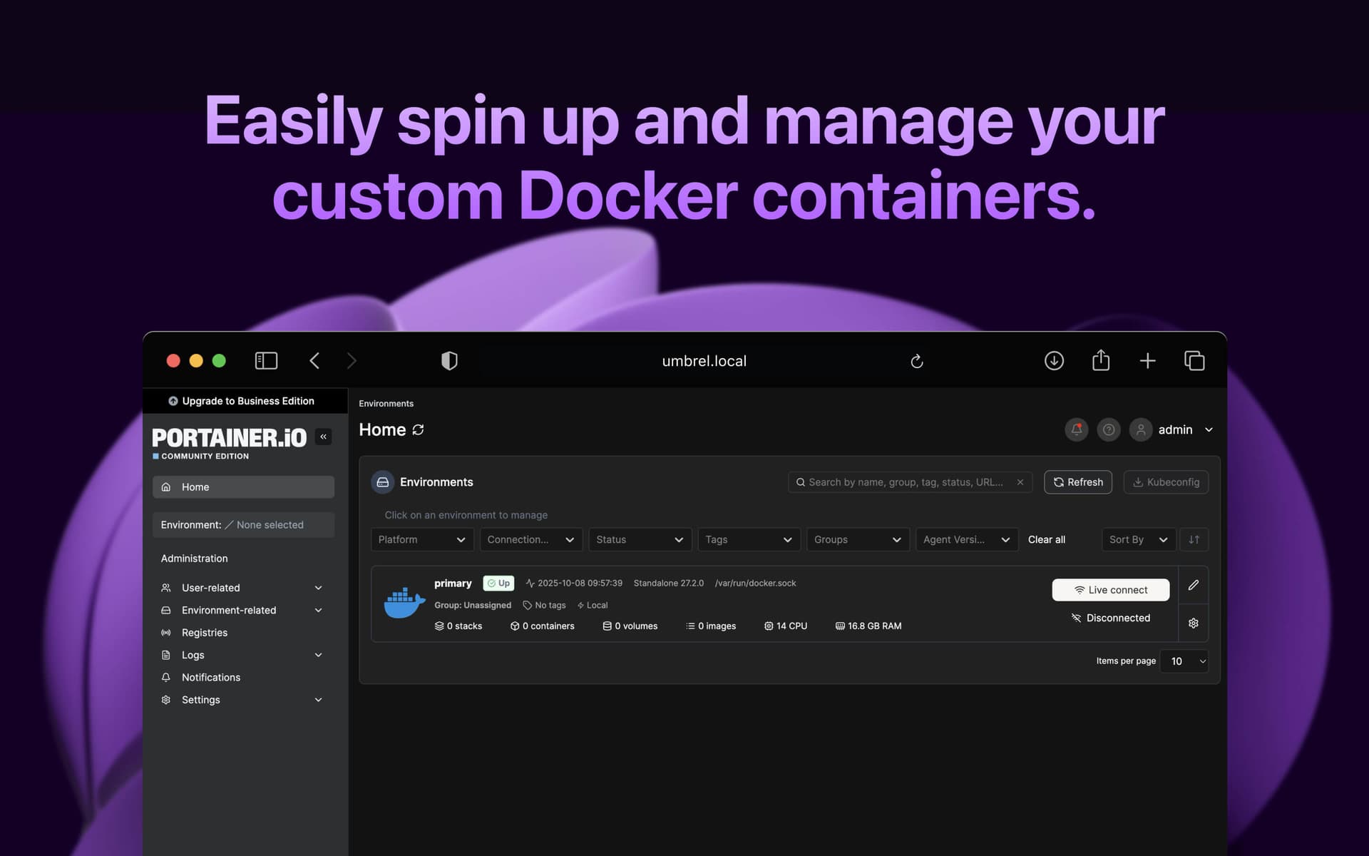 Portainer | Umbrel App Store