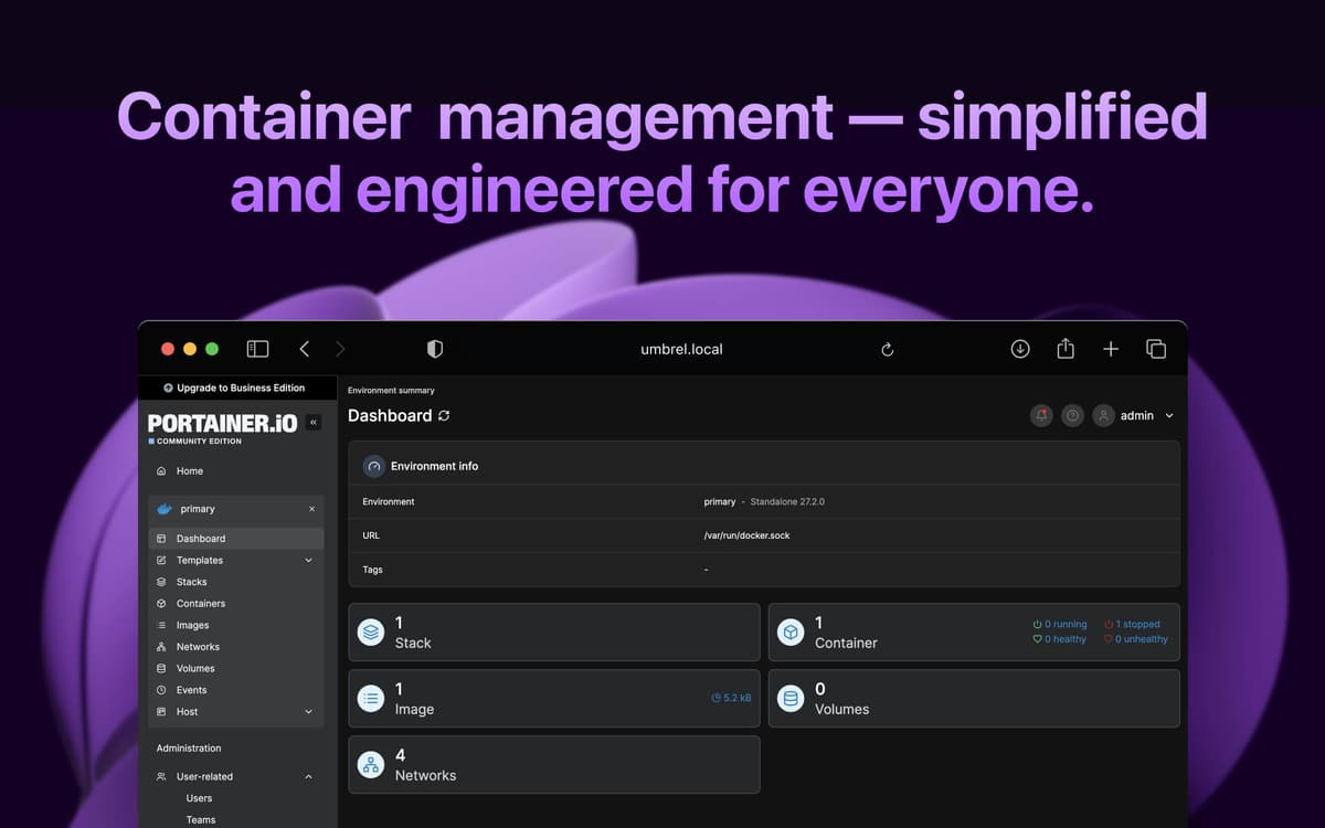 Portainer | Umbrel App Store