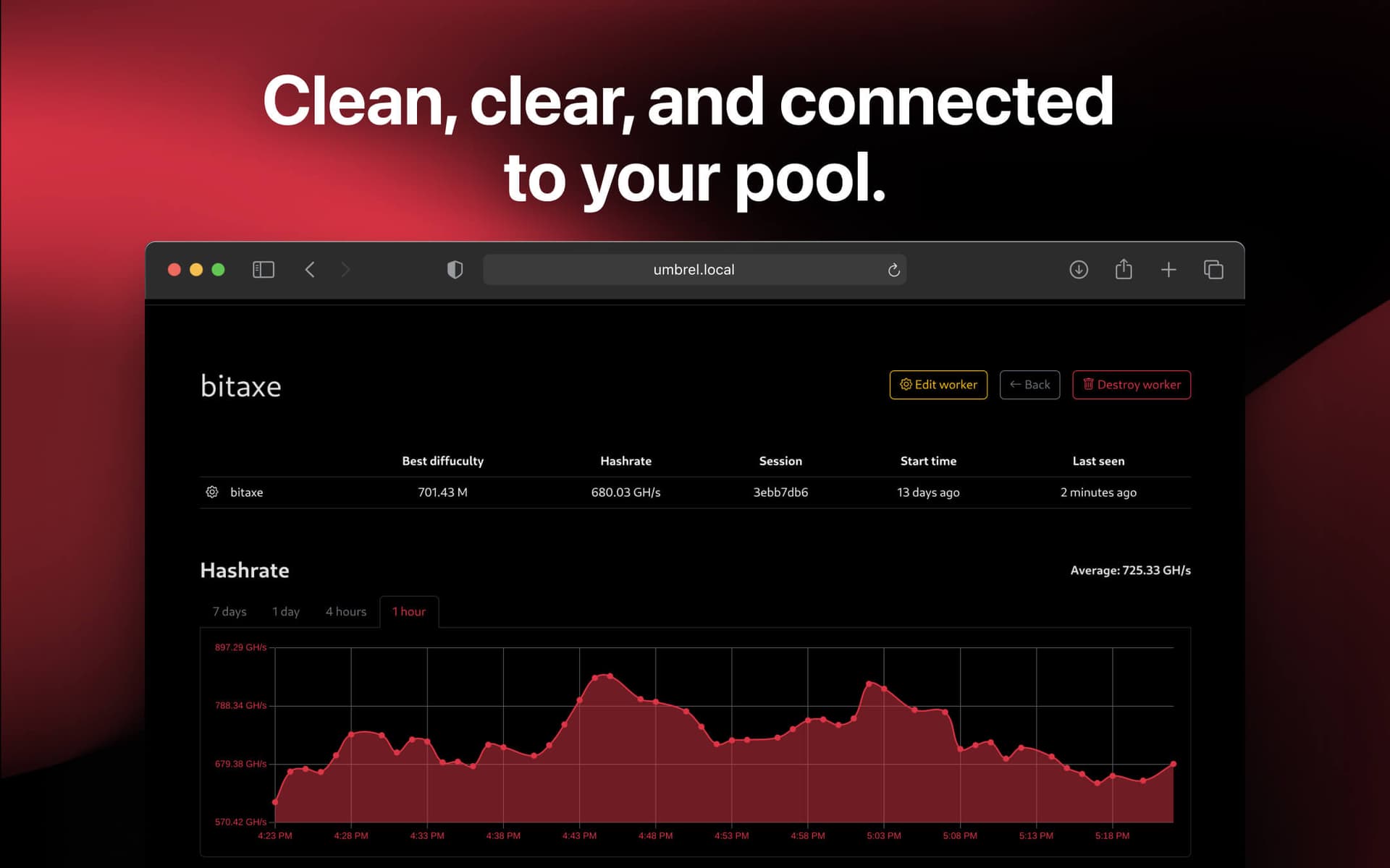 Public Pool's Web | Umbrel App Store