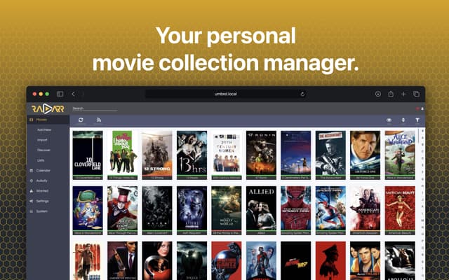 Radarr | Umbrel App Store