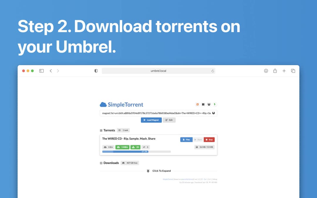 SimpleTorrent | Umbrel App Store