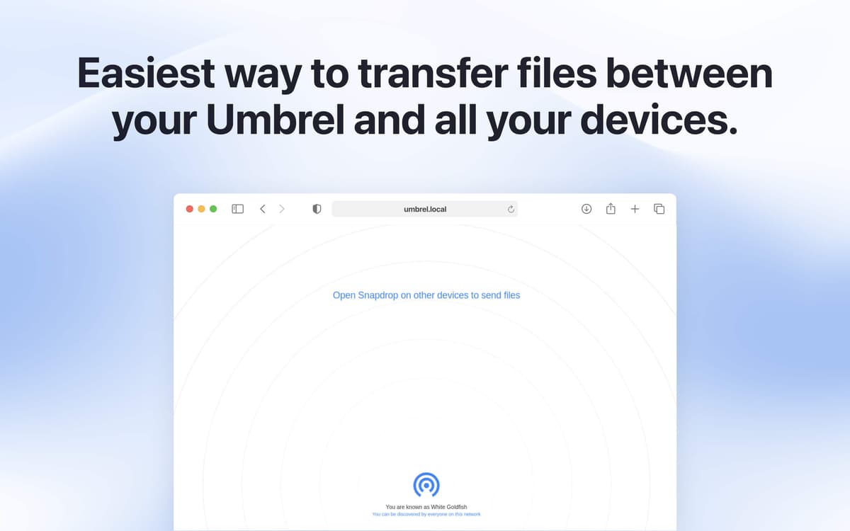 Snapdrop | Umbrel App Store