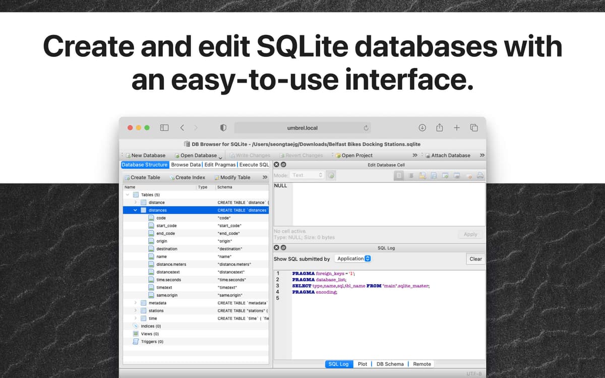 SQLite Browser | Umbrel App Store