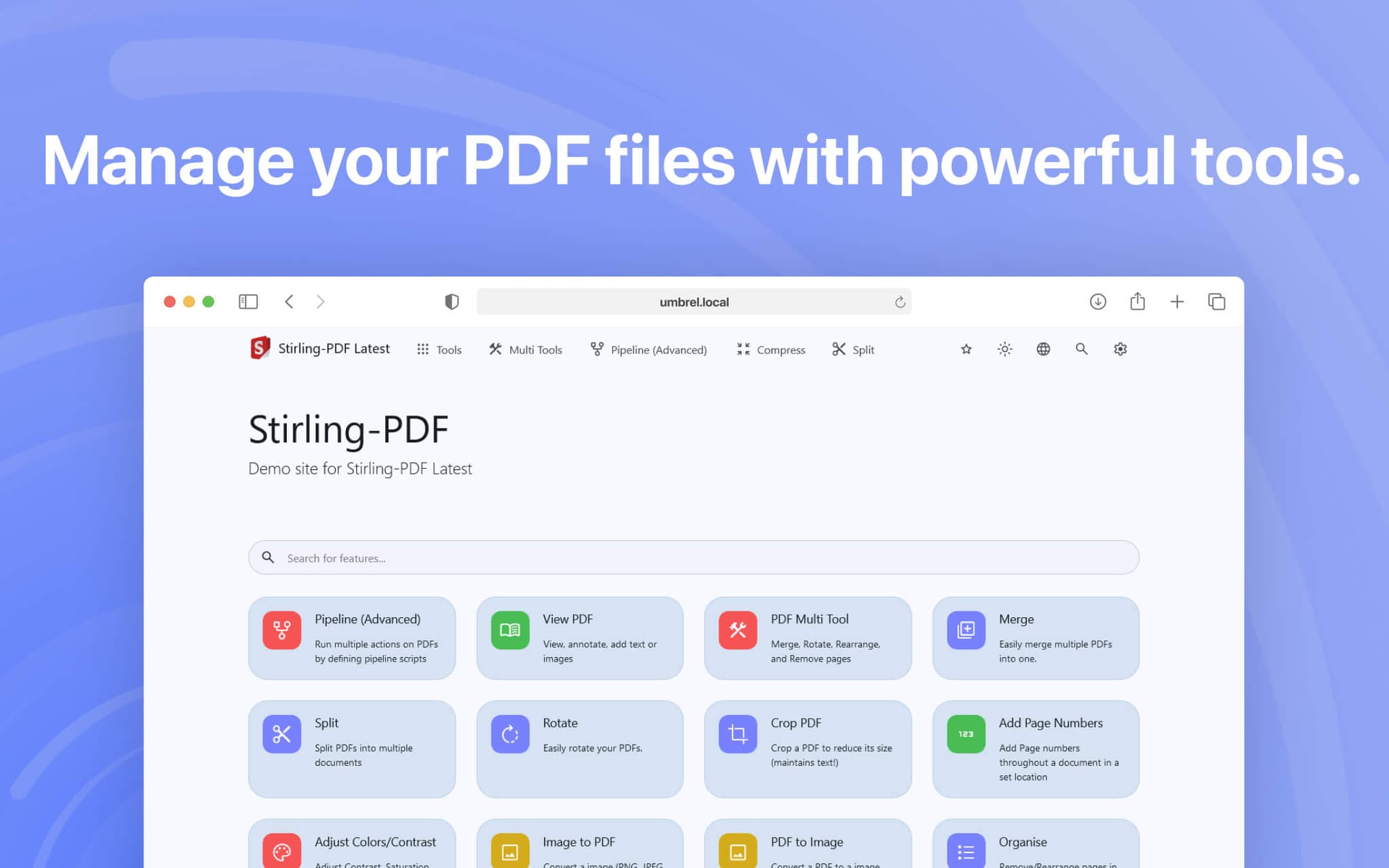 Stirling PDF | Umbrel App Store