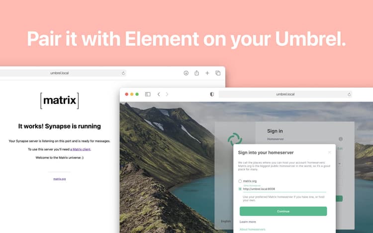 Synapse | Umbrel App Store