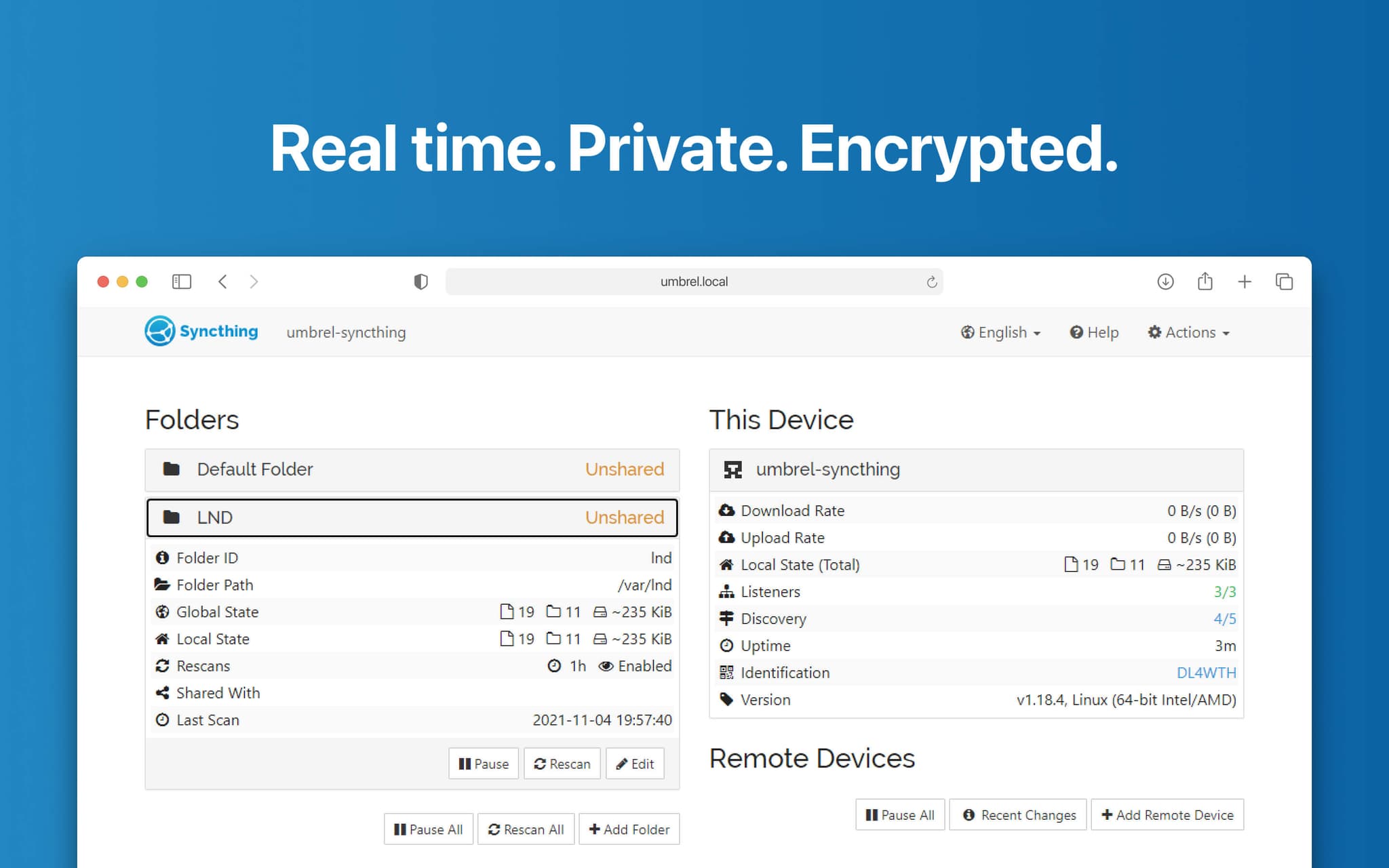 Syncthing | Umbrel App Store