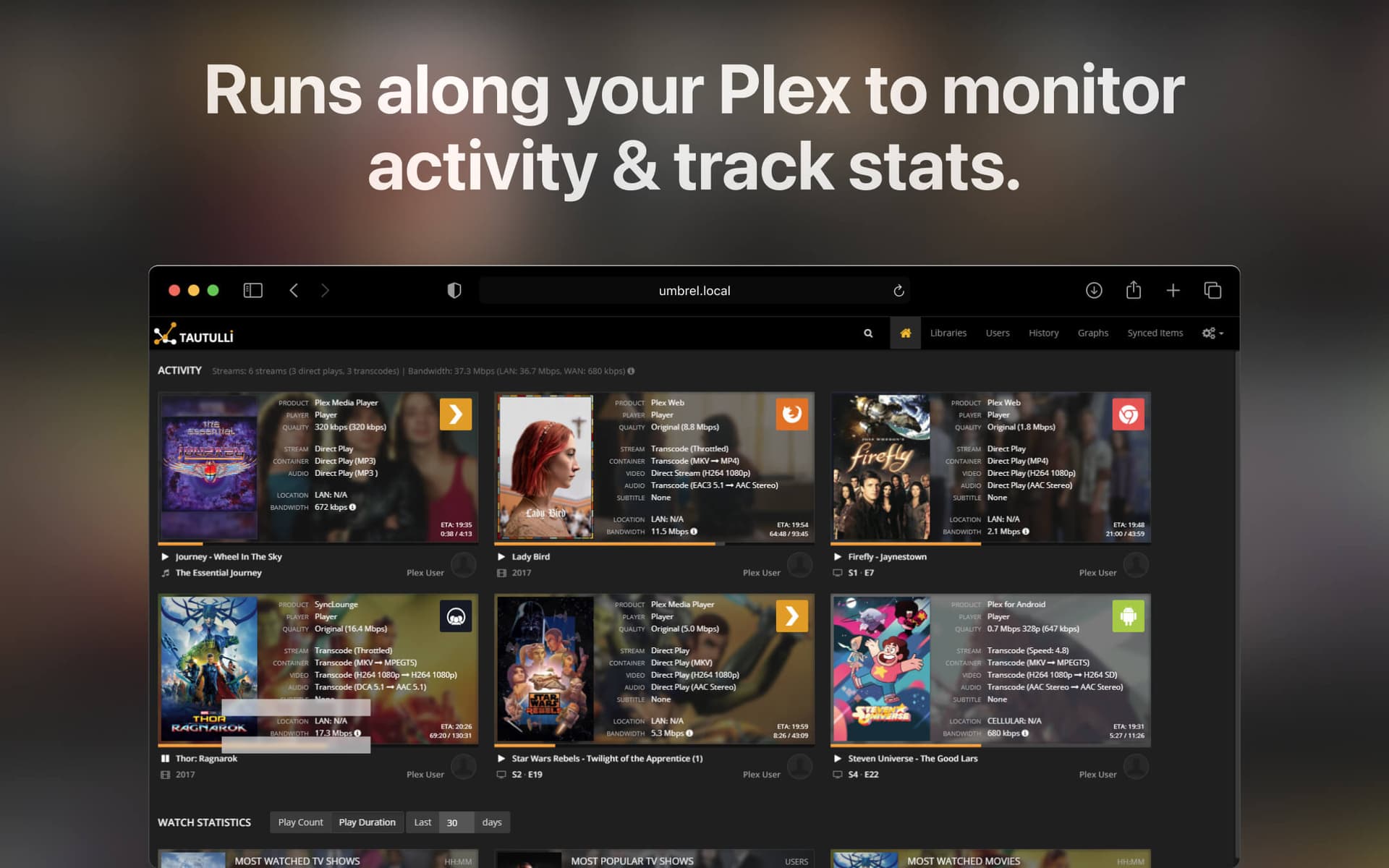 tautulli | Umbrel App Store