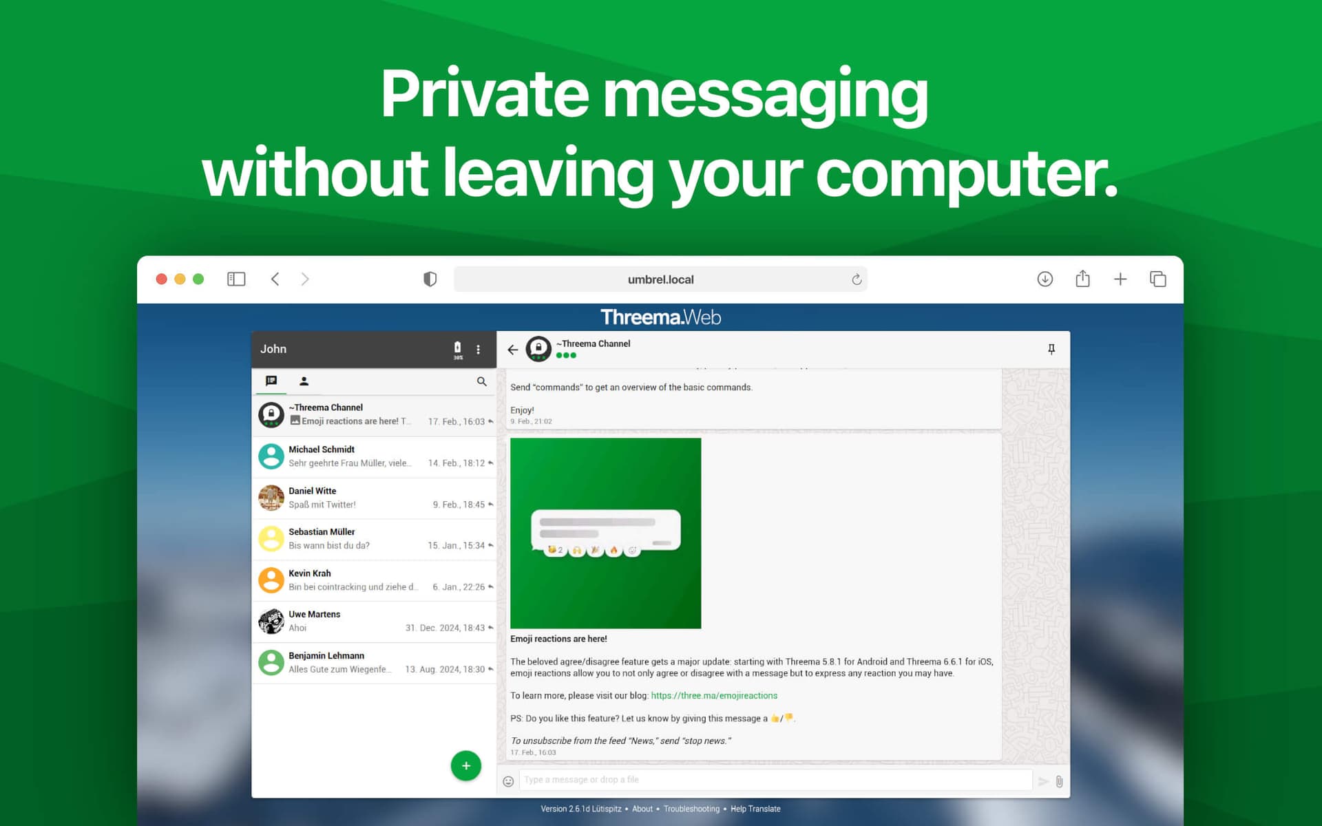 Threema Web | Umbrel App Store