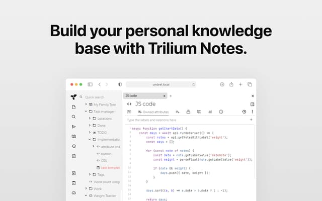 Trilium Notes | Umbrel App Store