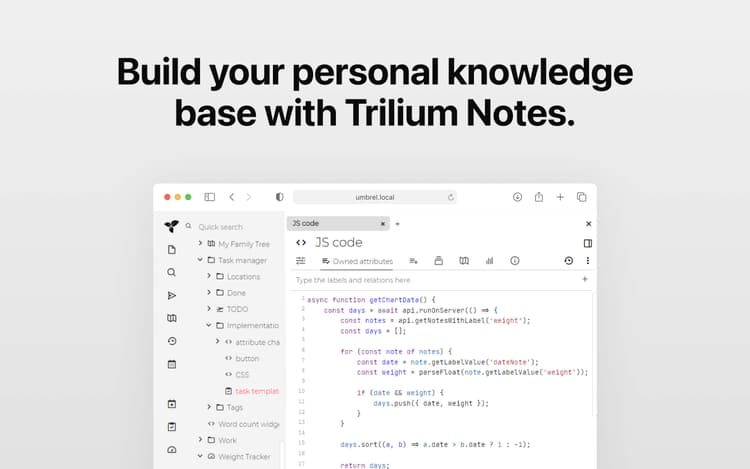 Trilium Notes | Umbrel App Store