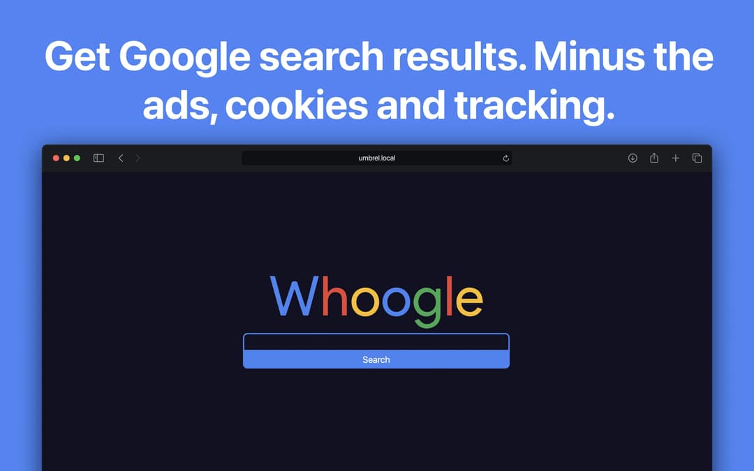 Whoogle Search | Umbrel App Store