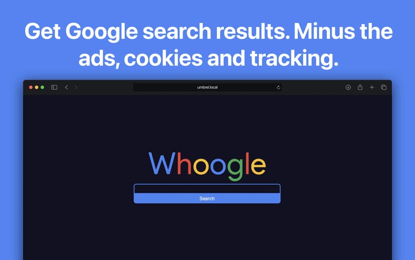 Whoogle Search | Umbrel App Store