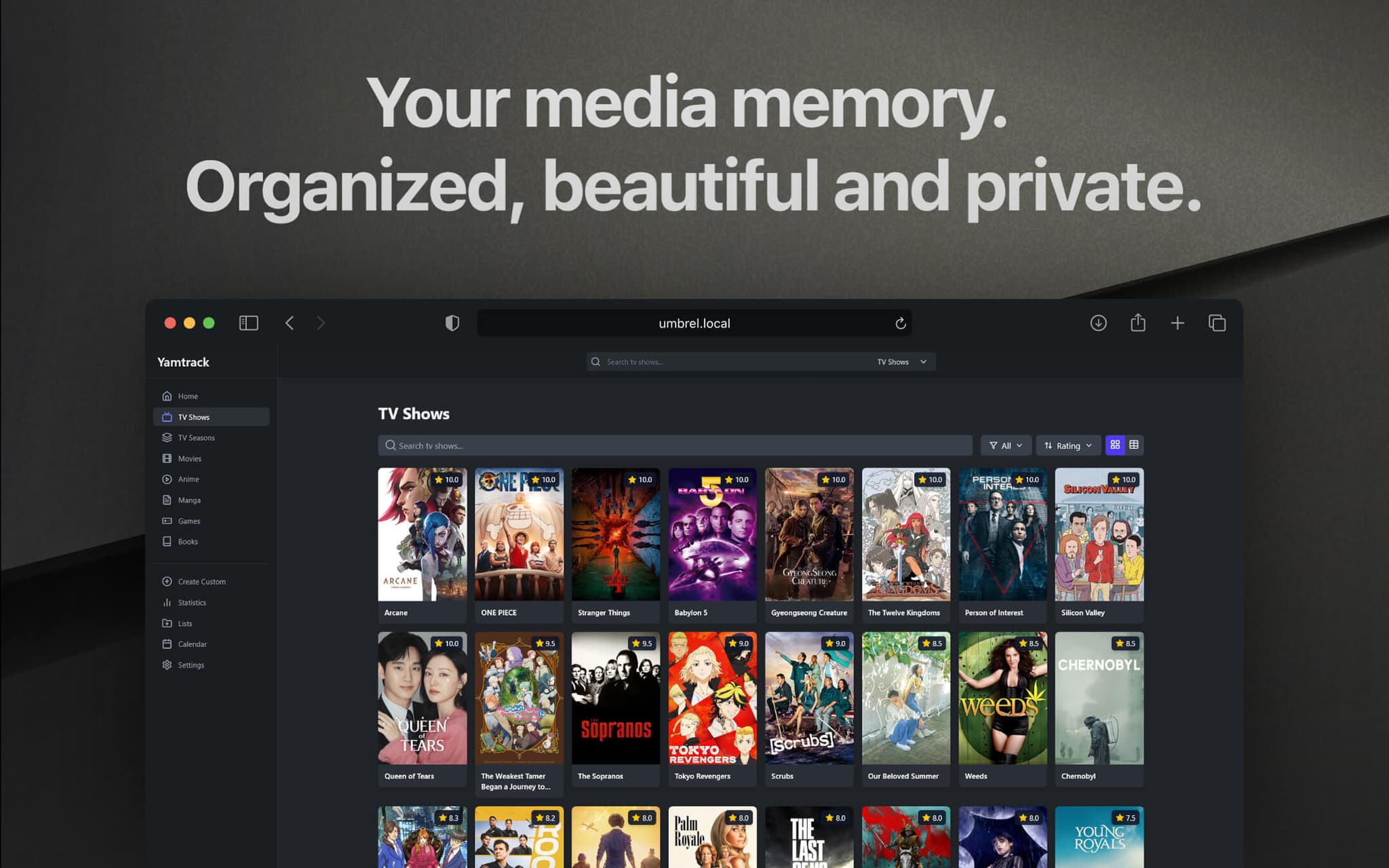 Yamtrack | Umbrel App Store